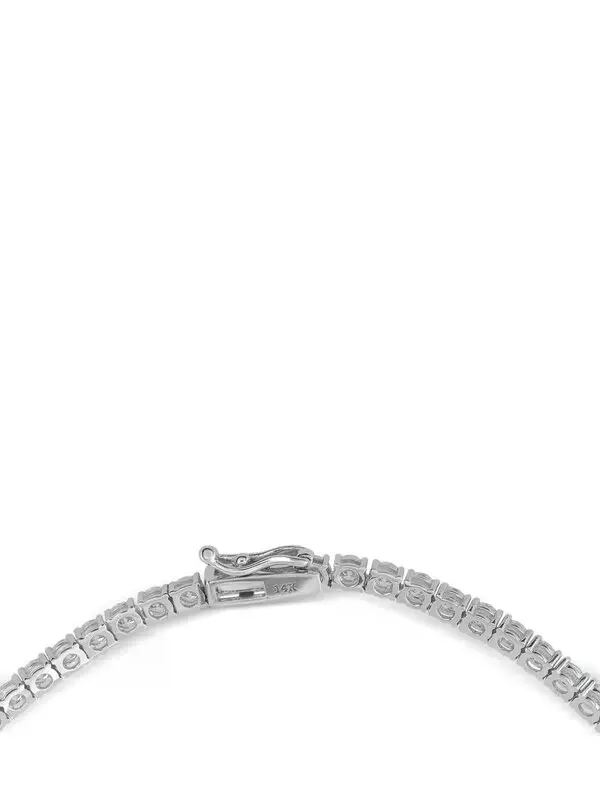 LB EXCLUSIVE 14k White Gold Diamond Tennis Necklace