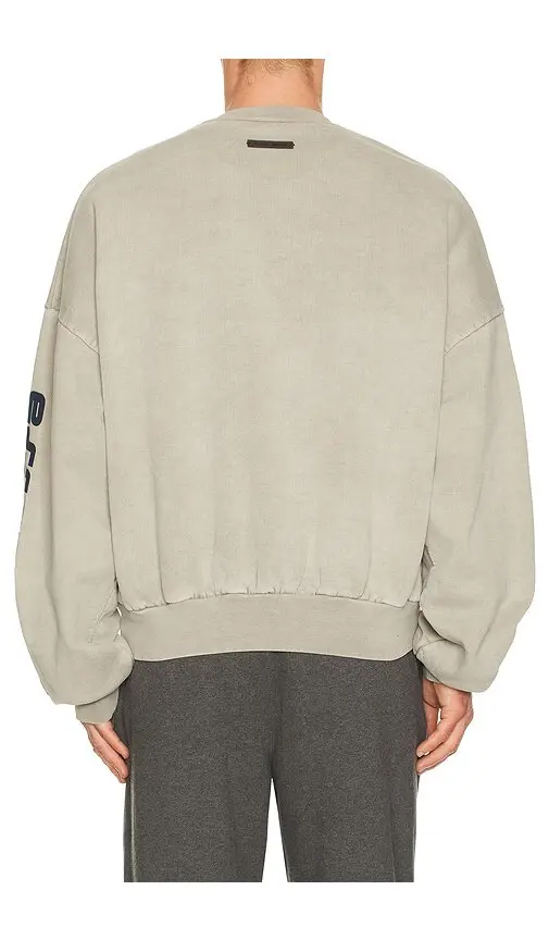 Fear Of God Cropped Relaxed Sweatshirt - Grey
