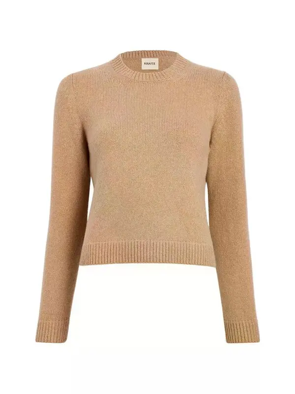 Khaite Leta Round-neck Ribbed Sweater - Neutrals