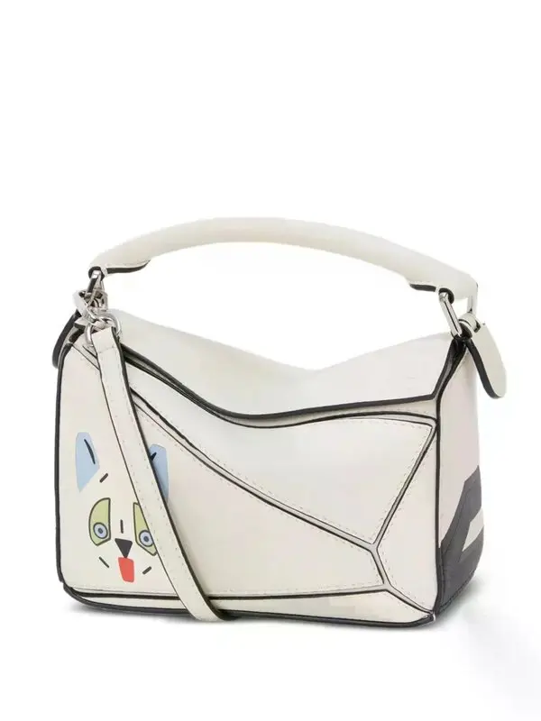 Loewe Mini Puzzle Futurista Cat Tote Bag