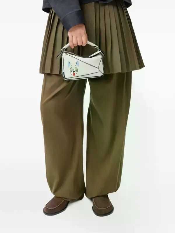 Loewe Mini Puzzle Futurista Cat Tote Bag