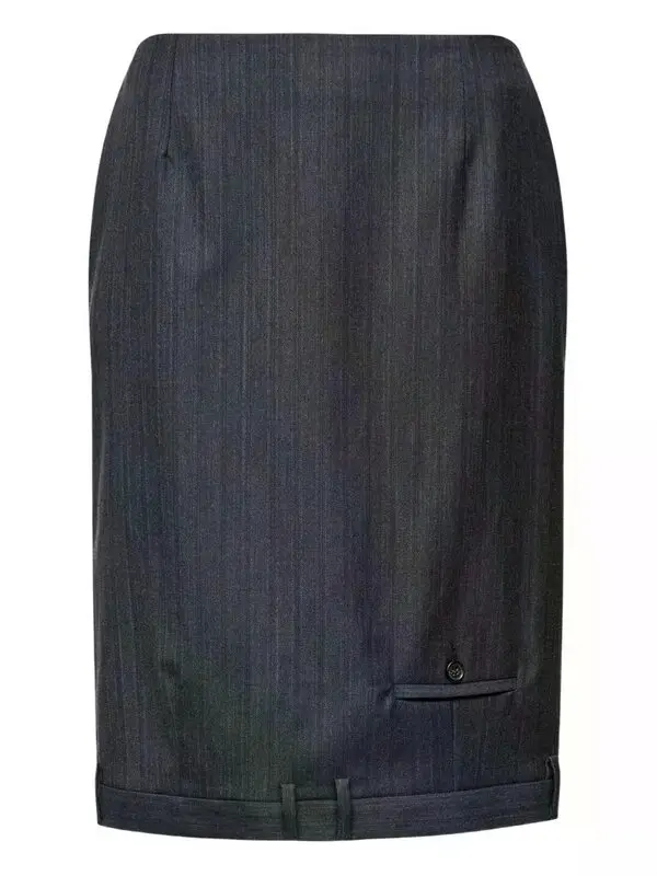 MAISON MARGIELA Pinstriped Midi Skirt