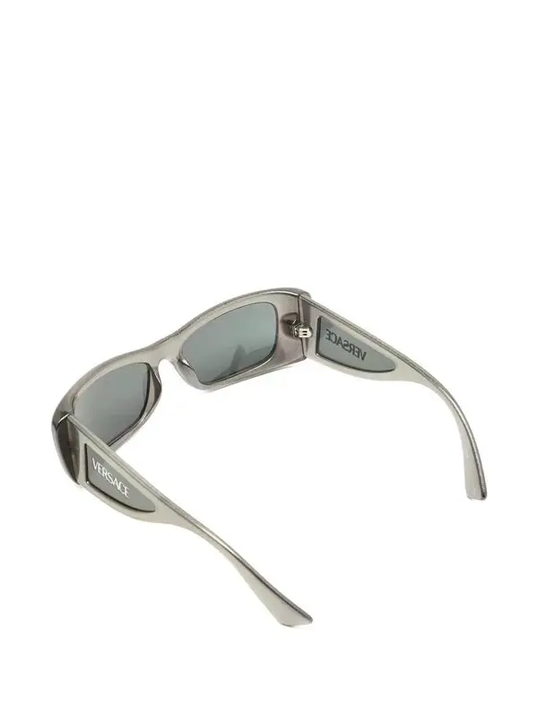 Versace Logo-print Rectangle Sunglasses