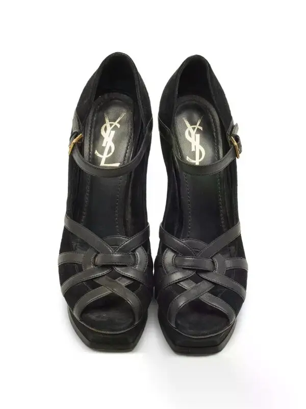 Saint Laurent Leather Platform Pumps