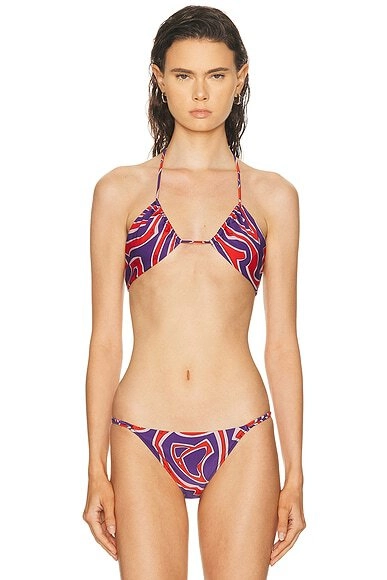 Emilio Pucci Bra Bikini Top - Multicolor