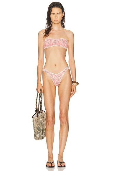Akoia Swim Batik Smock Tube Crochet Bikini Set - Mawar