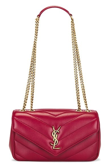 Saint Laurent Loulou Chain Bag - Deeply Red