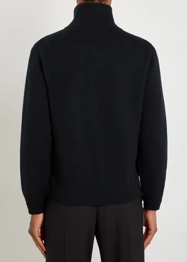 TOM FORD High-neck Wool-blend Zip-up Jacket