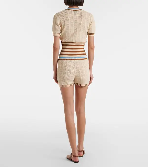 Valentino Garavani Knitted Shorts - Beige