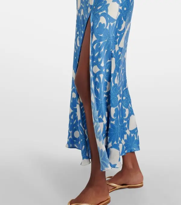 Poupette St Barth Stella Printed Maxi Dress - Blue
