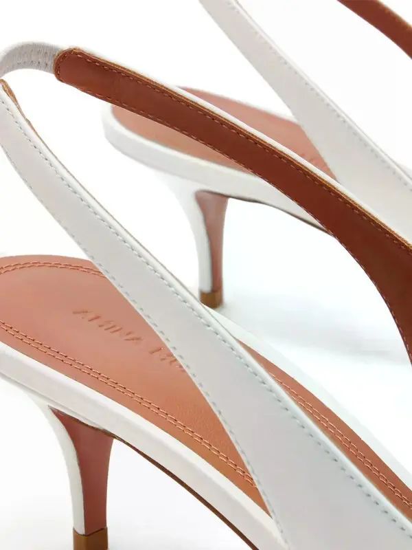 Amina Muaddi Anok Pointed Slingback Pumps