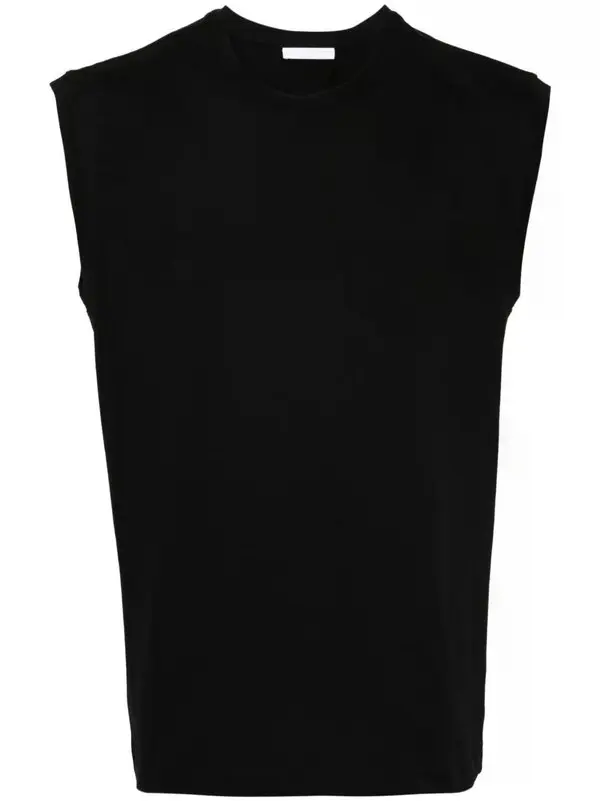 Helmut Lang Logo Print Sleeveless T-shirt