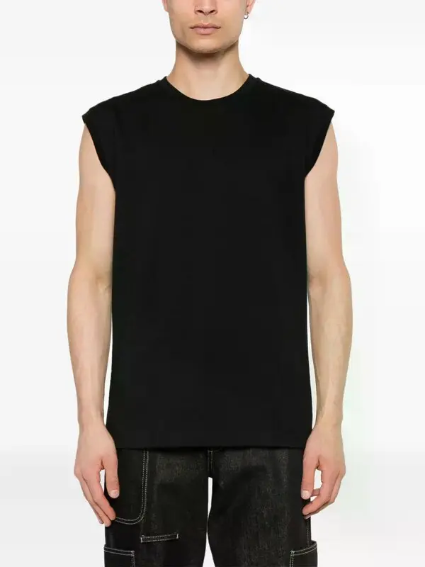 Helmut Lang Logo Print Sleeveless T-shirt