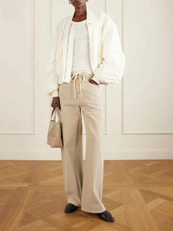Rick Owens Shell Bomber Jacket - Neutrals