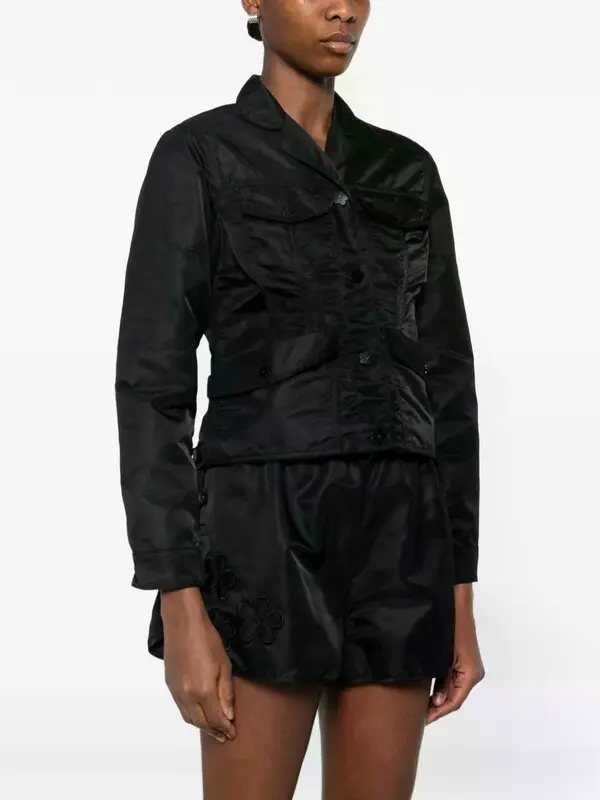 Cecilie Bahnsen Button-fastening Jacket With Tonal Topstitching