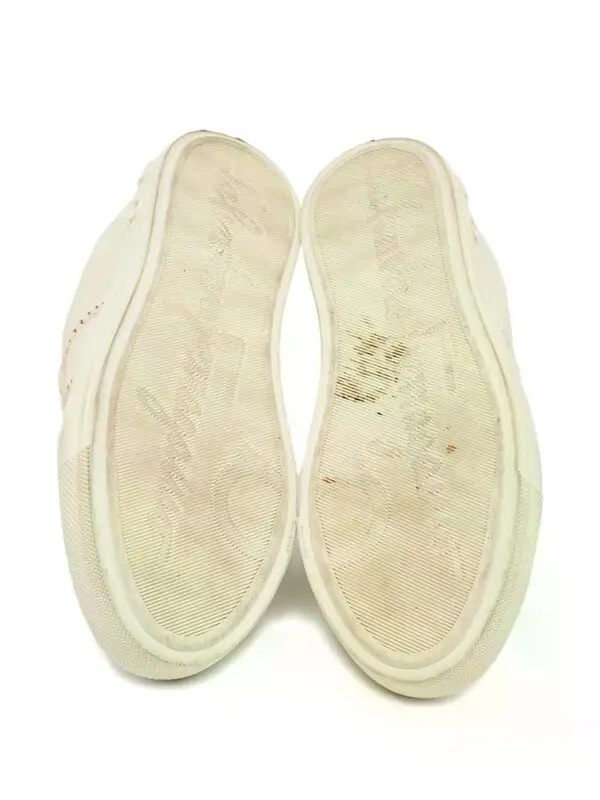 FERRAGAMO Leather Gancini Lace-up Sneakers
