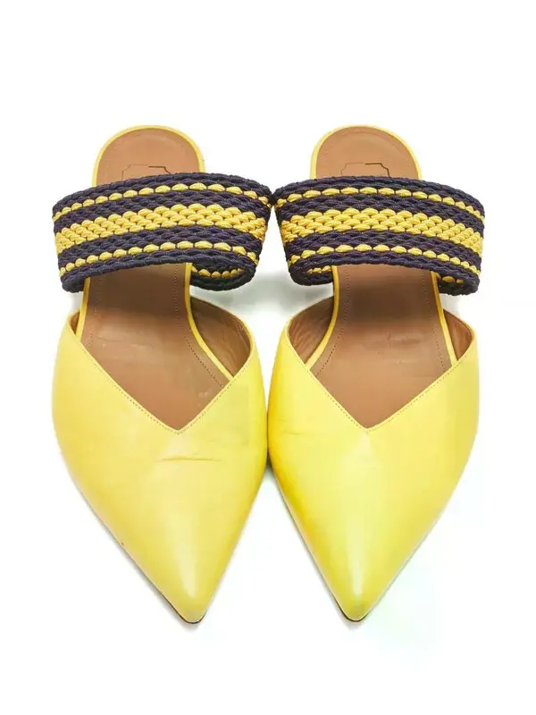 MALONE SOULIERS Leather Pointed Mules