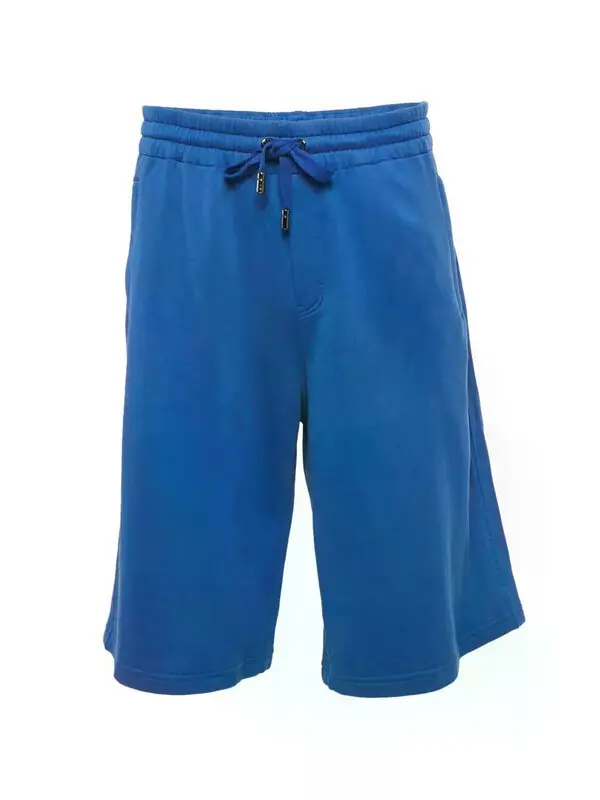 Dolce & Gabbana Cotton Elasticated Shorts With Embroidered Logo
