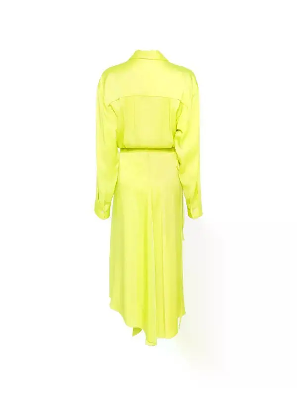 MSGM Midi Dress With Draped Skirt