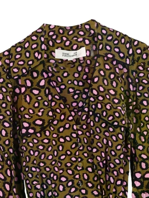 Diane Von Furstenberg Ella Wrap-effect Leopard-print Playsuit