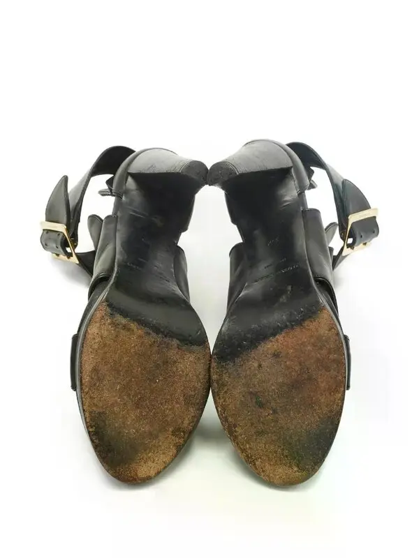 Burberry Leather Cut-out Ankle Boots