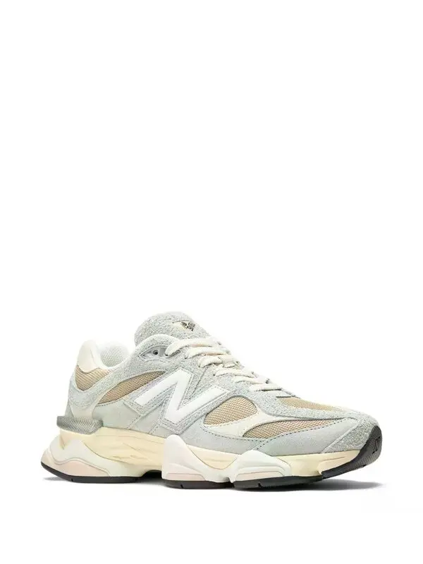 NEW BALANCE 9060 Suede Panelled Sneakers - Grey