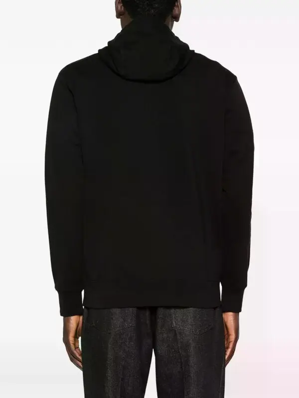C.P. COMPANY Logo Patch Hoodie - Black