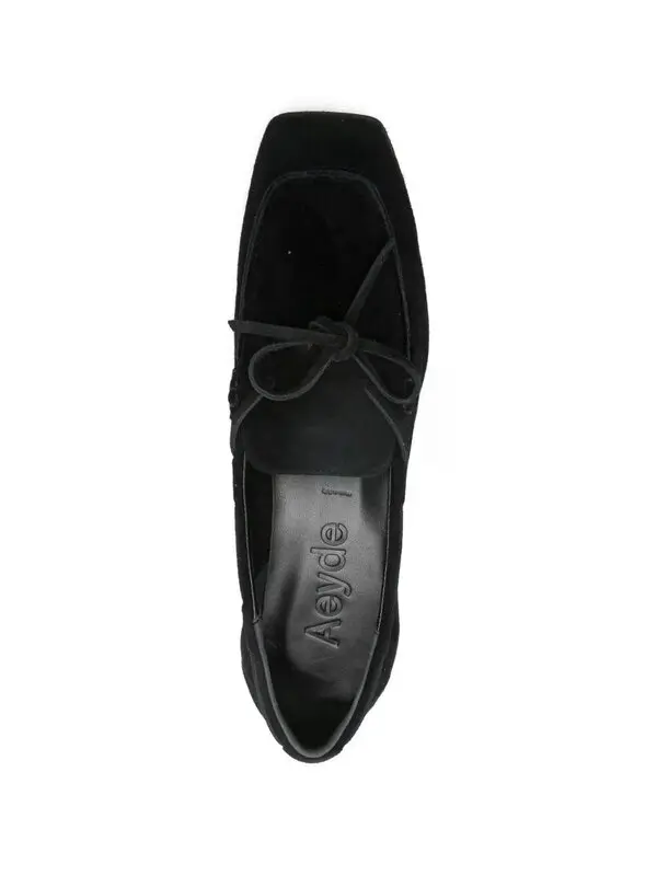 AeydĒ Suede Bow Pumps