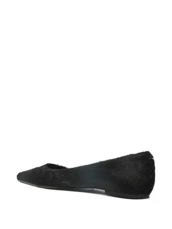 AeydĒ Cassy Calf-hair Ballet Flats