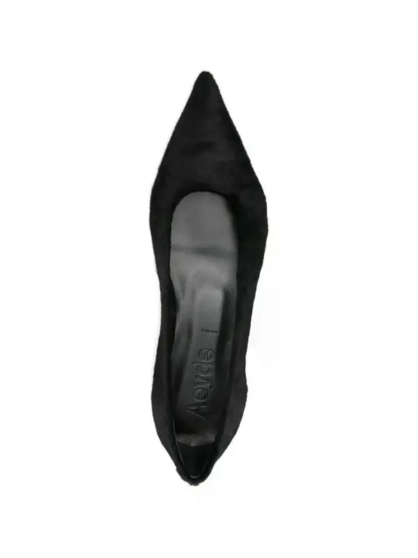 AeydĒ Cassy Calf-hair Ballet Flats
