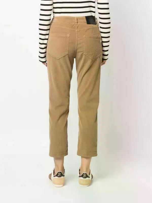 DONDUP Mid-rise Cropped Trousers - Neutrals