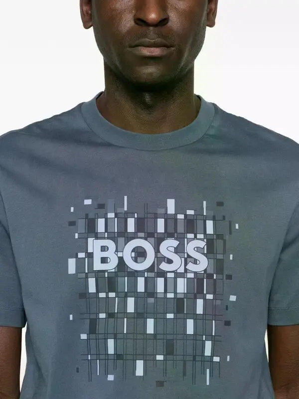 BOSS Graphic-print T-shirt - Blue