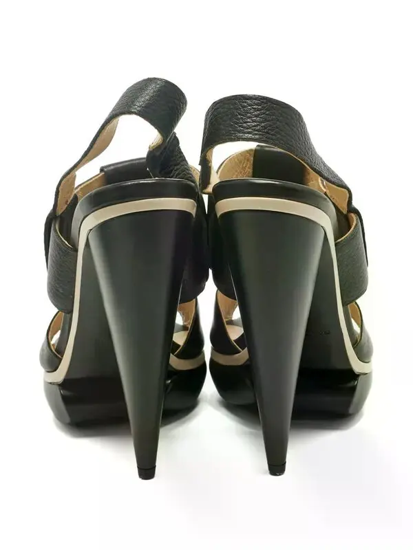 Balenciaga Leather Platform Sandals