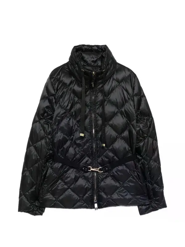 Max Mara Quilted Belted Jacket