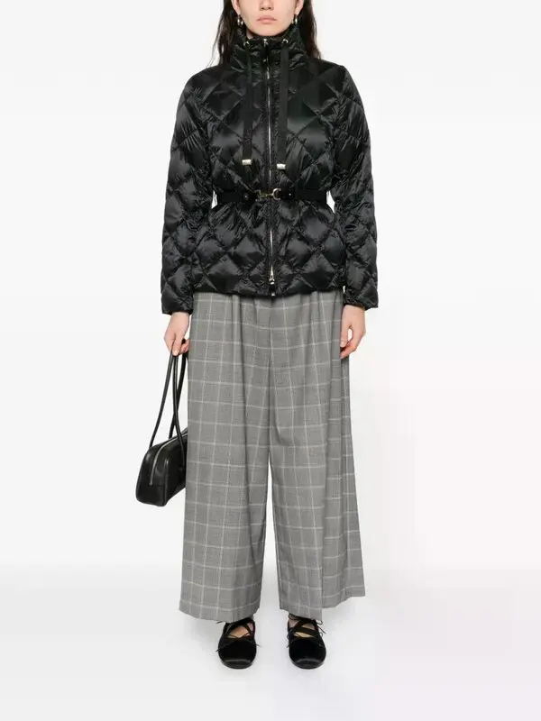 Max Mara Quilted Belted Jacket