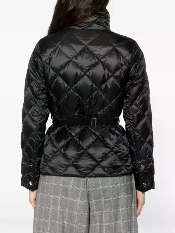 Max Mara Quilted Belted Jacket