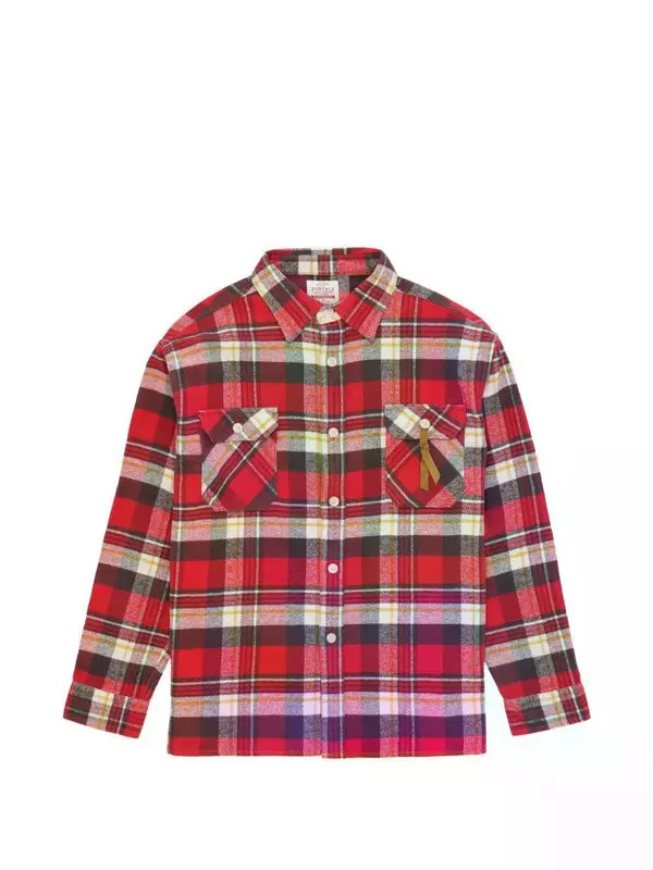 FORTELA Mescal Plaid Patch-pocket Shirt - Red