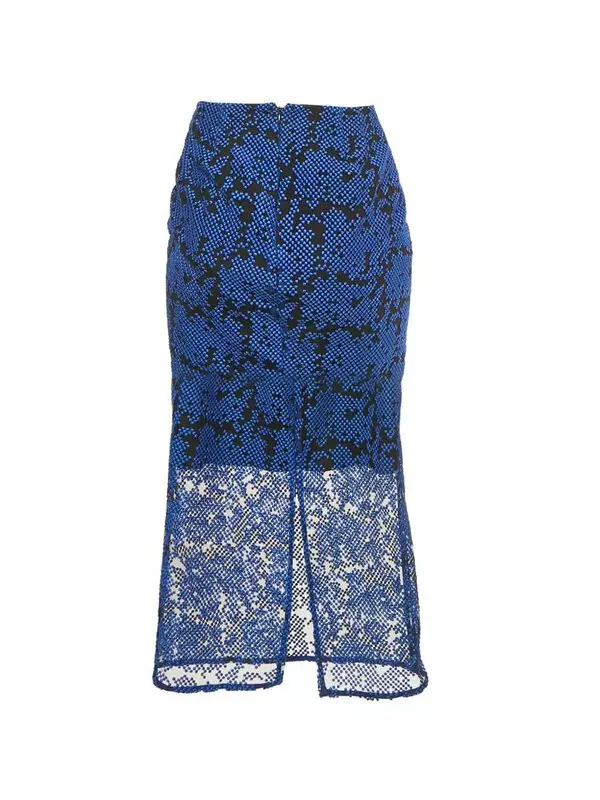 Diane Von Furstenberg Embroidered Midi Skirt