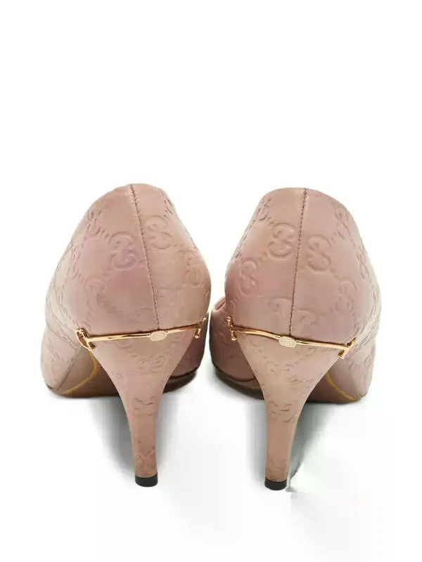 Gucci Embossed Leather Stiletto Pumps
