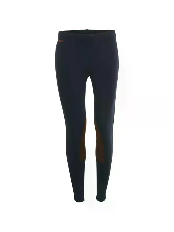Polo Ralph Lauren Suede-detail Leggings - Blue