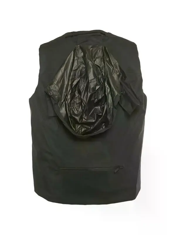 Prada Zip-fastening Gilet With Concealed Hood