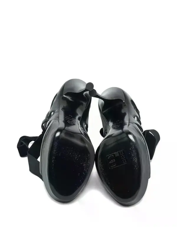 Alexander McQueen Leather Cut-out Stiletto Sandals