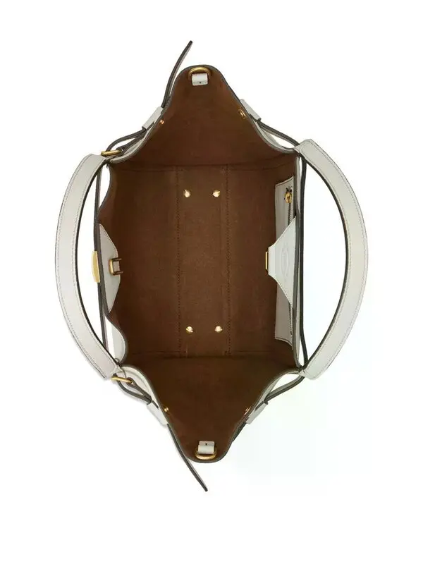 TOD'S T Timeless Logo Tote Bag - Neutrals