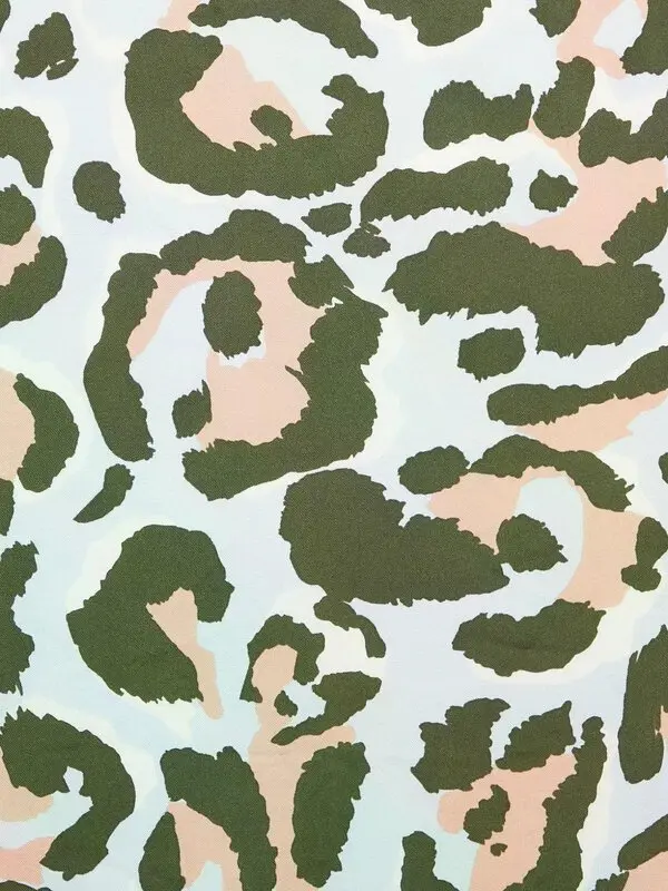 Dior Pink Leopard Print Silk Scarf