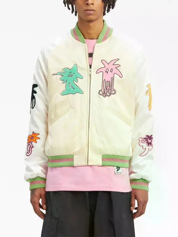 Palm Angels Quilted Bomber Jacket