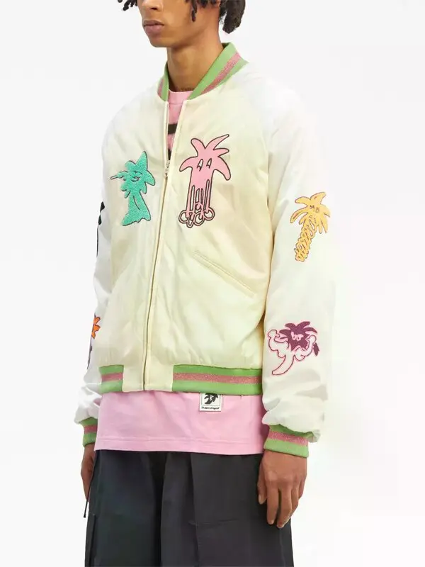 Palm Angels Quilted Bomber Jacket