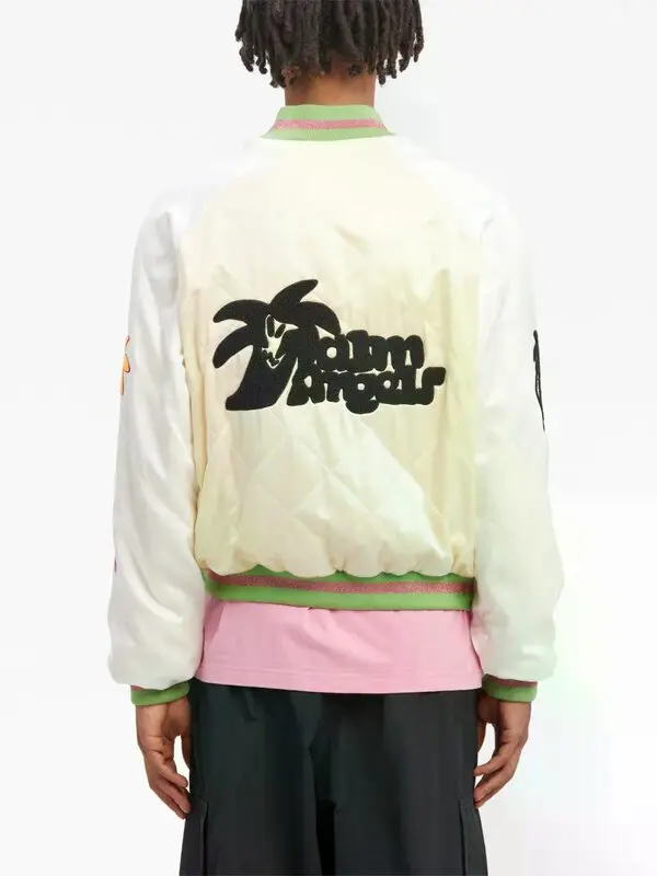 Palm Angels Quilted Bomber Jacket
