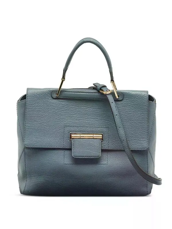 Furla Leather Top-handle Satchel - Blue