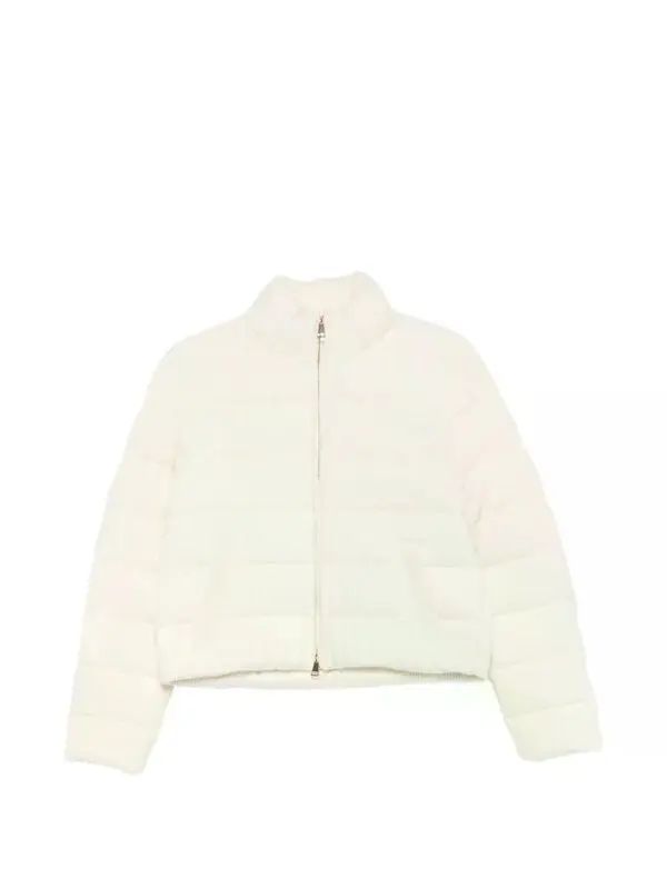 Moncler Knitted Zip-up Puffer Jacket