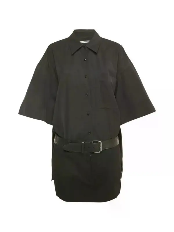 Alexander Wang Short-sleeved Belted Shirtdress